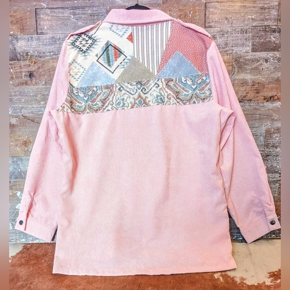 Original Design Shacket | Tops | New Handcrafted Pink Cordoroy Shacket ...